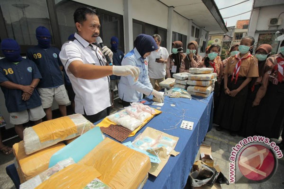 Pemusnahan Barang Bukti Narkotika - ANTARA News