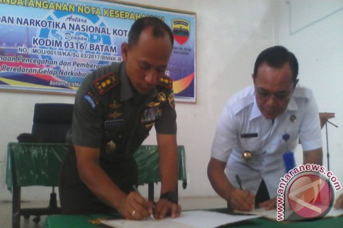 BNN-Kodim Batam Kerja Sama Pencegahan-Pemberantasan Narkoba - ANTARA News Kepri