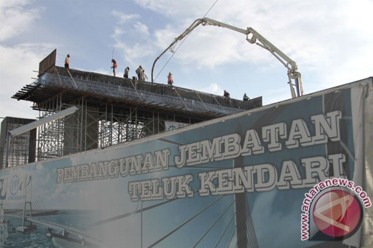Pembangunan Jembatan Teluk Kendari - ANTARA News