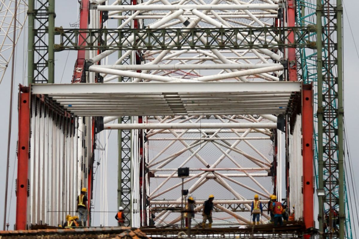 Progres Pembangunan Jembatan Musi VI - ANTARA News