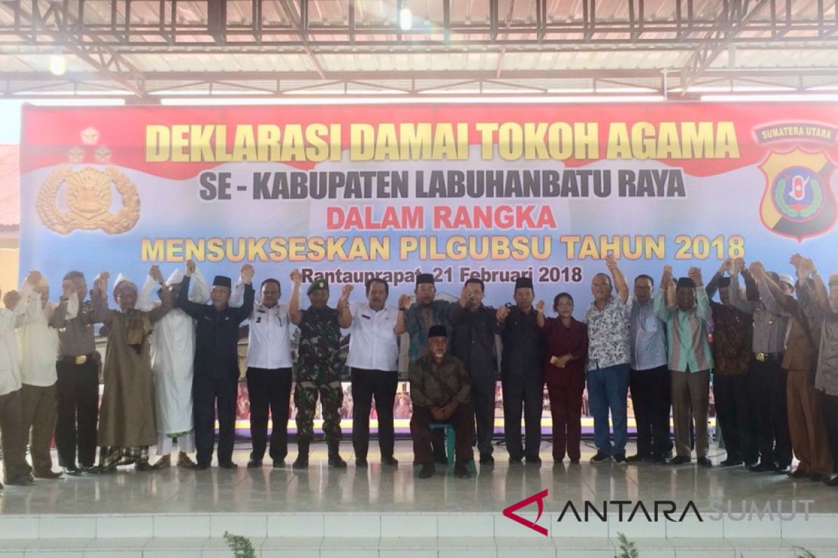 Tokoh agama sepakat deklarasi damai Pilkada - ANTARA News Sumatera Utara