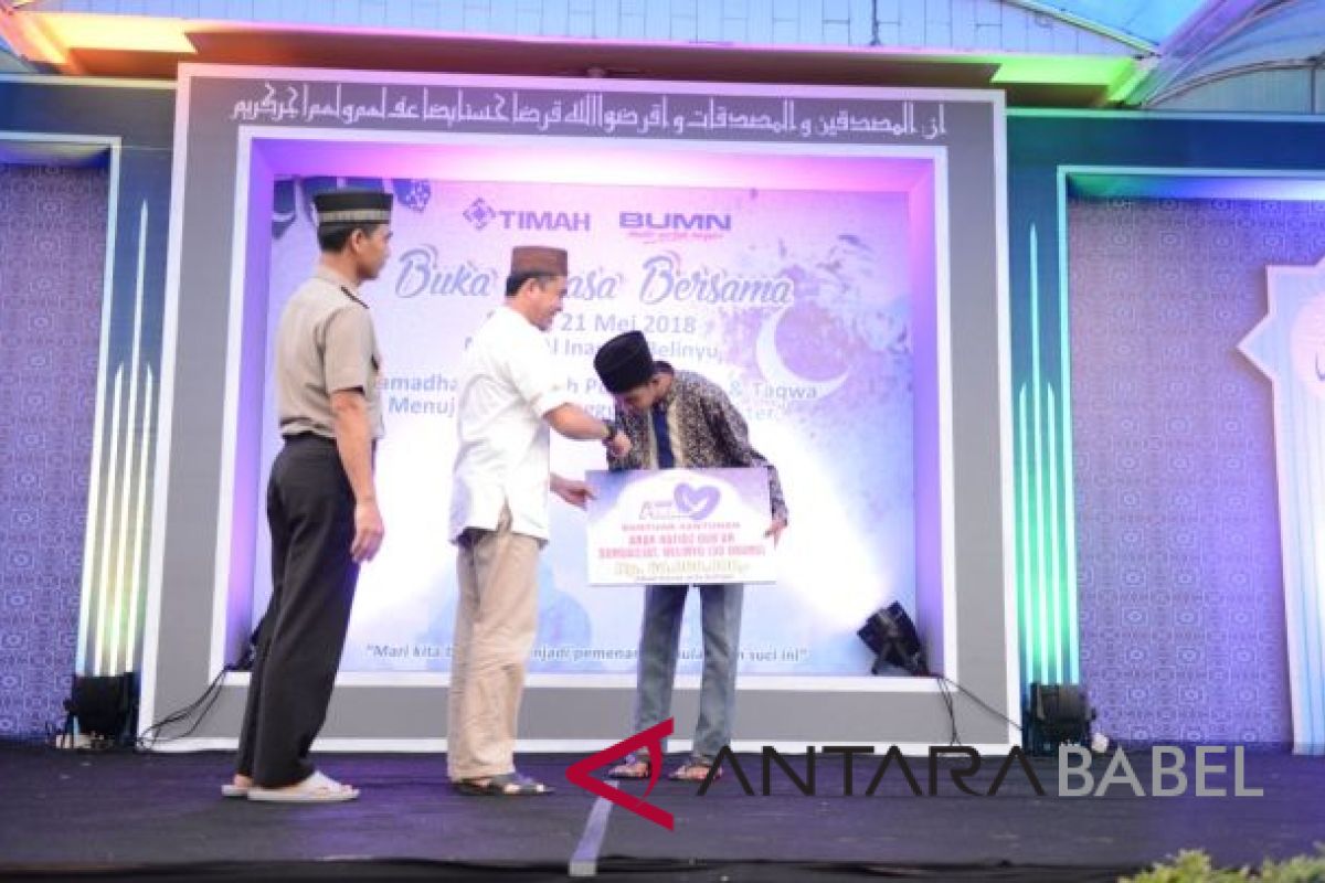 PT Timah santuni 500 anak yatim di Bangka - ANTARA News Bangka Belitung