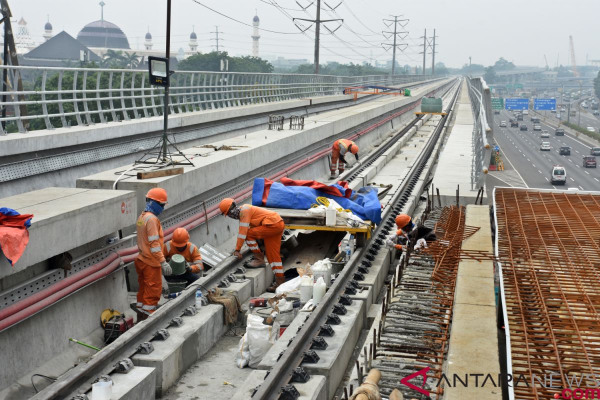 Progres Pembangunan LRT Jabodebek - ANTARA News