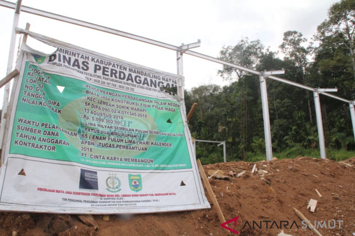 Disperindag Madina putuskan kontrak proyek pembangunan Pasar Maga ...