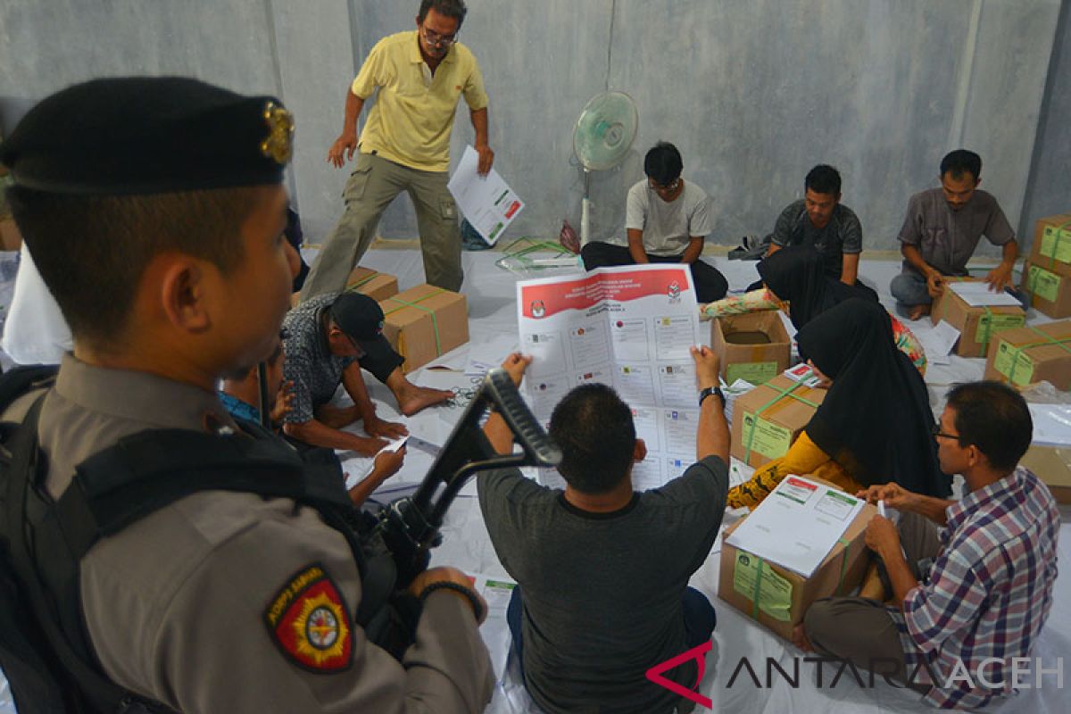Ongkos lipat surat suara di Banda Aceh rp92 per lembar - ANTARA News Aceh