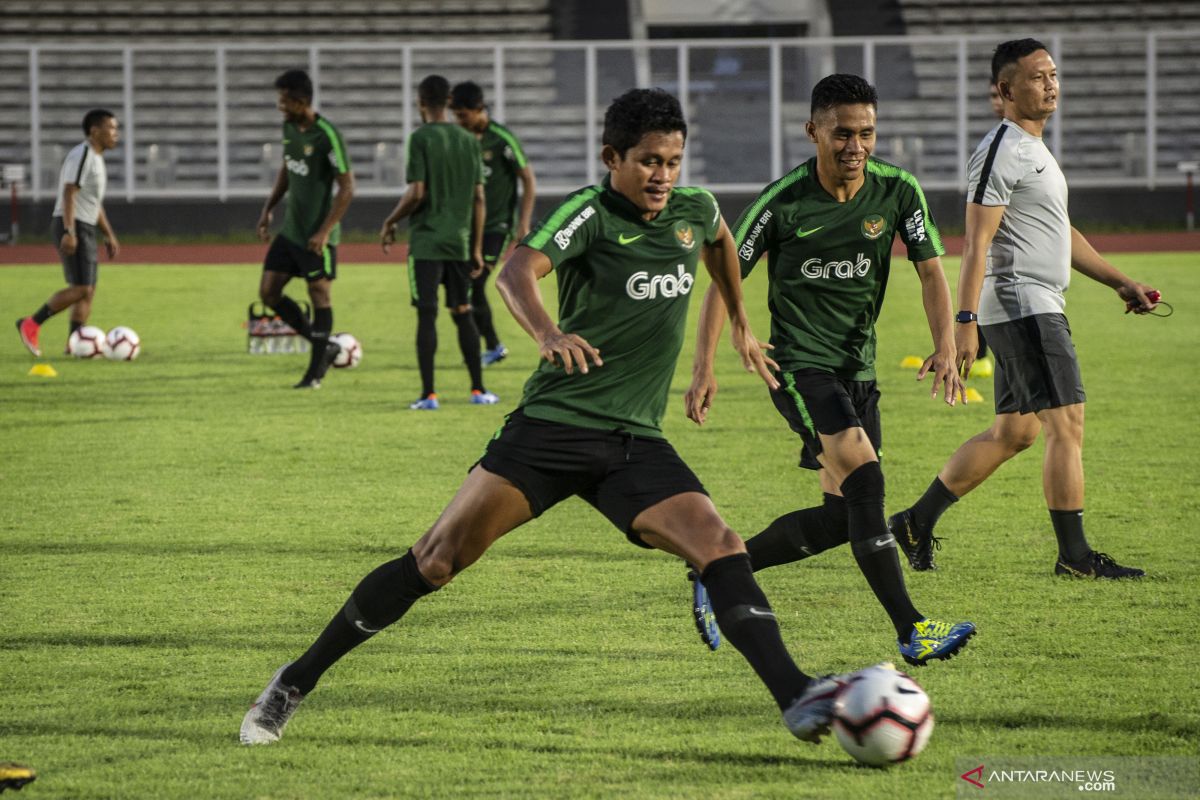 Latihan timnas senior Indonesia - ANTARA News