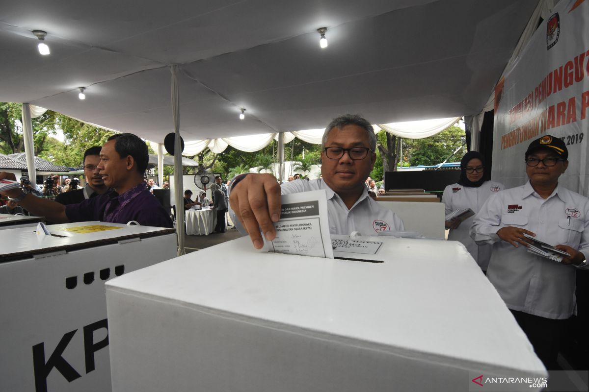 Simulasi pemungutan suara Pemilu 2019 - ANTARA News