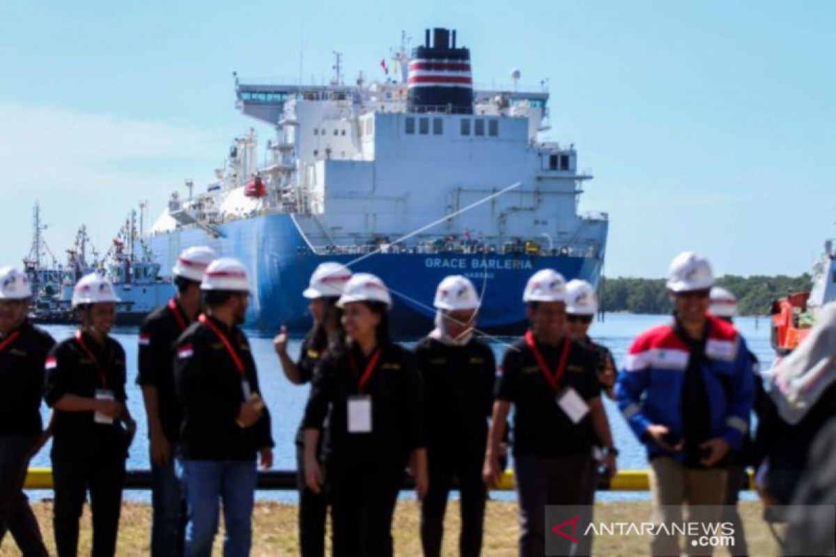 Kapal kargo pertama LNG Hub Pertamina Perta Arun Gas - ANTARA News Bali