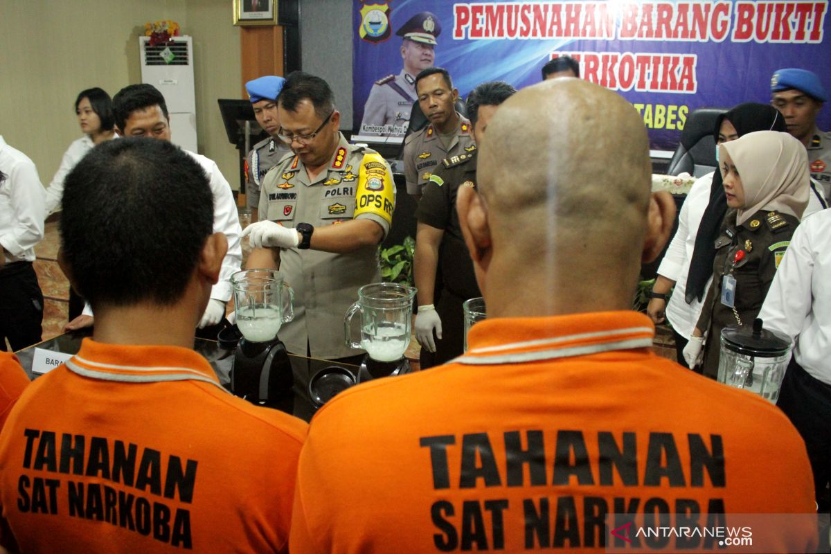 Pemusnahan barang bukti narkotika - ANTARA News