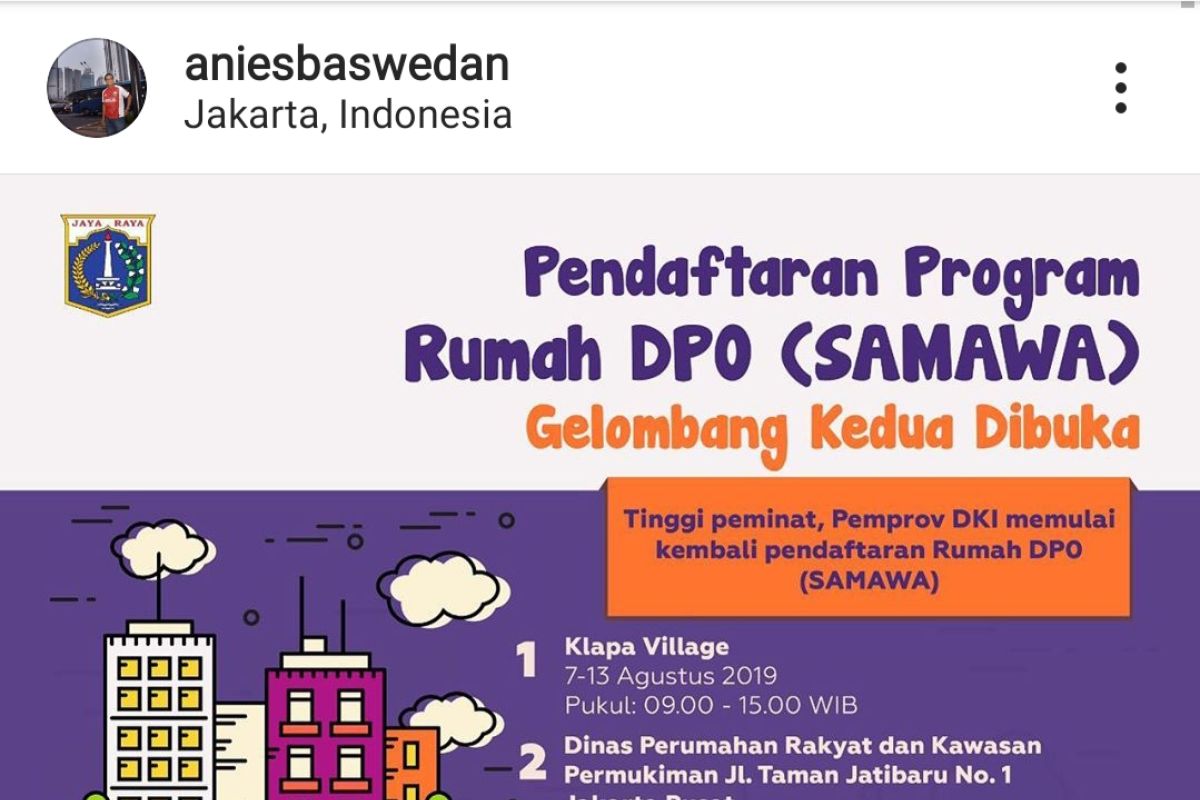 DKI buka gelombang kedua rumah DP 0 persen - ANTARA News