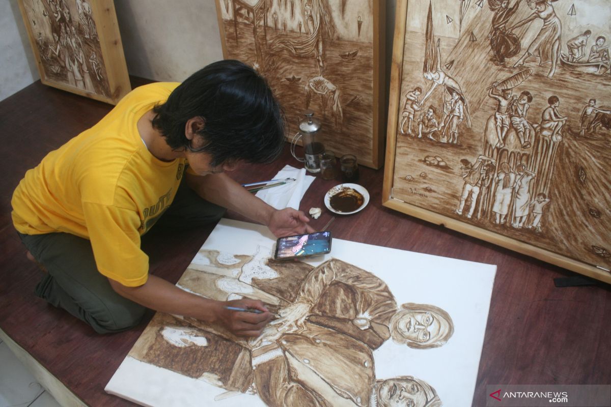 Galeri lukisan kopi - ANTARA News Jawa Timur