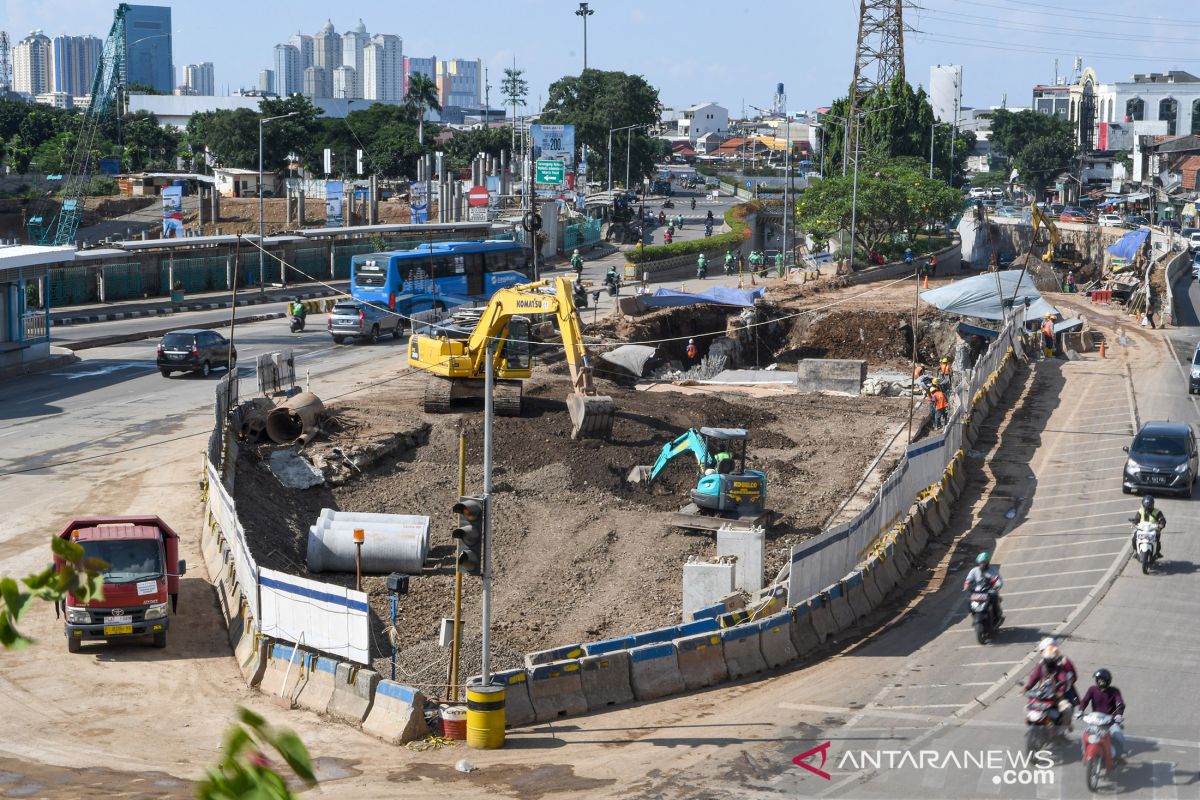 Proyek pembangunan underpass Senen Extension - ANTARA News