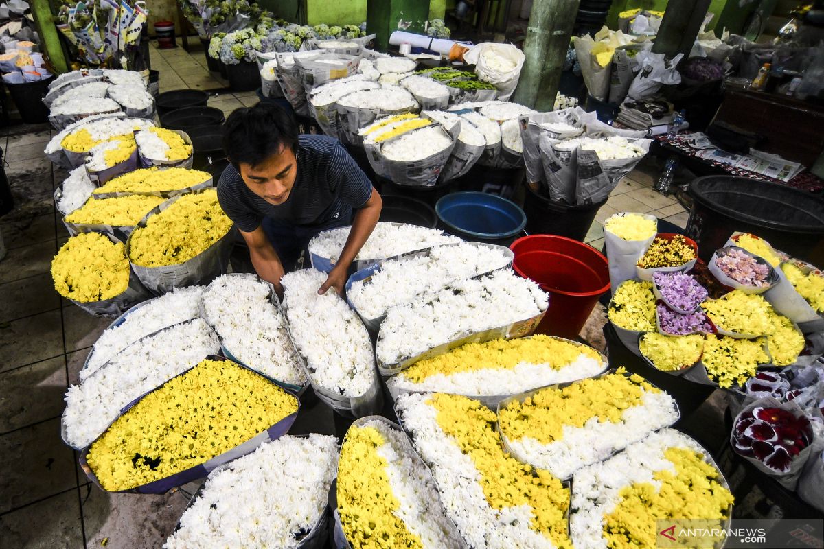 Penjualan bunga di Pasar Rawa Belong menurun - ANTARA News