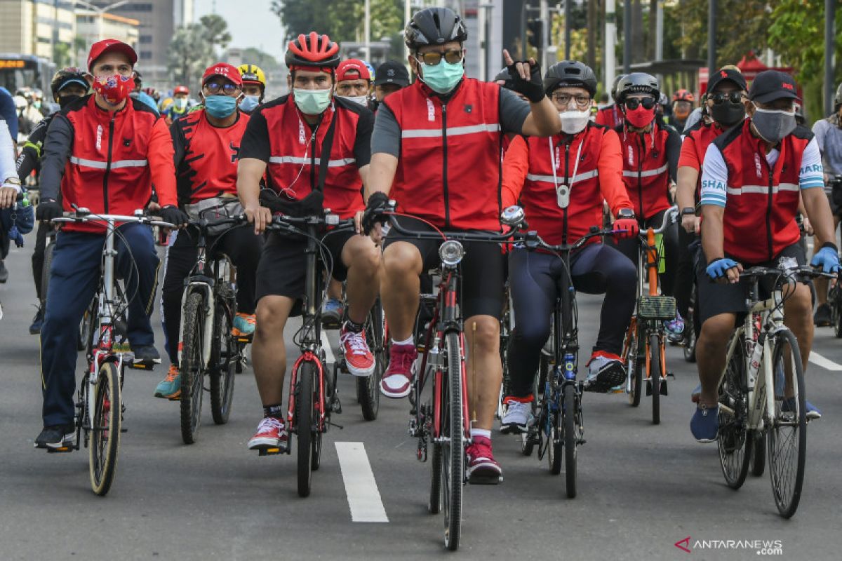 Gowes bareng PDI Perjuangan - ANTARA News