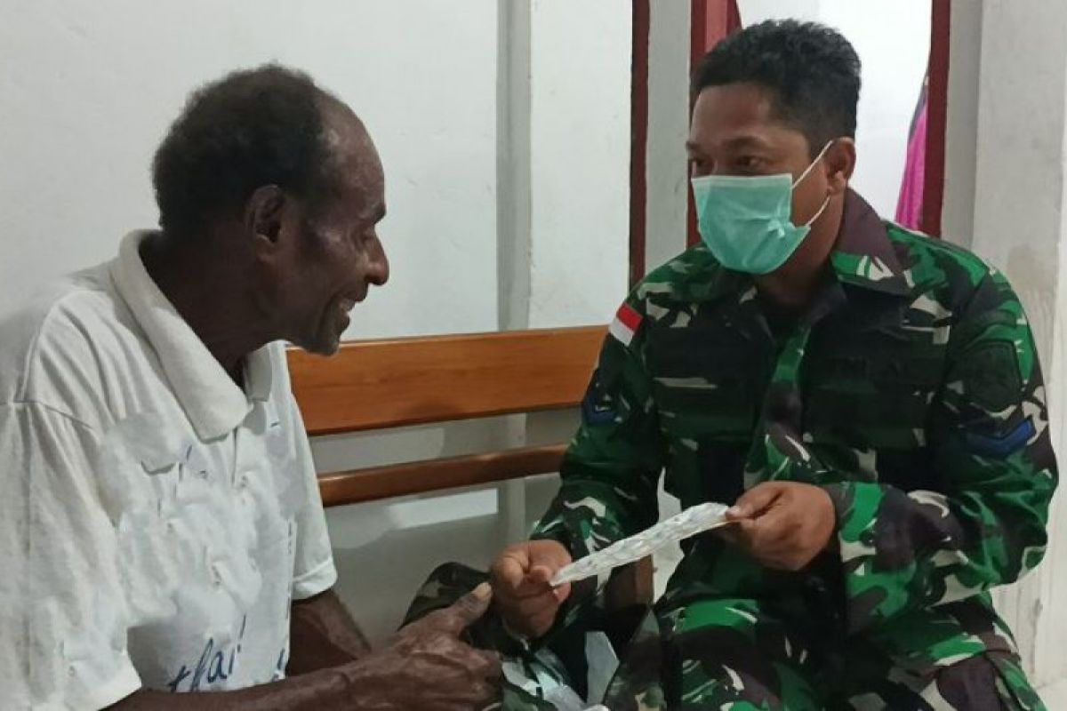 Satgas TMMD Boven Digoel berikan layanan pengobatan warga kampung Wanggom - ANTARA News Papua
