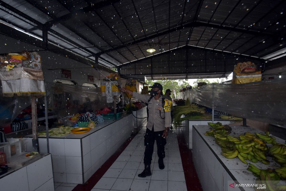 Perketat prokes di pasar tradisional saat PPKM Darurat di Bali - ANTARA News