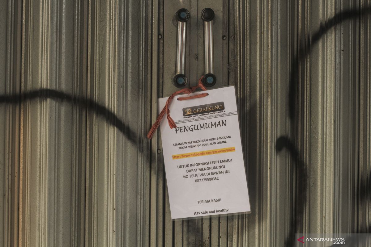 Suasana pertokoan saat PPKM Darurat - ANTARA News