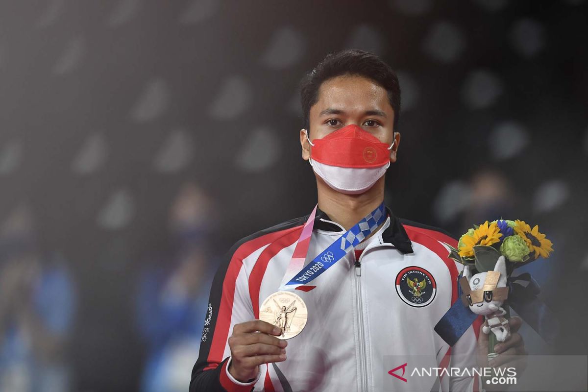 Medali perunggu olimpiade Anthony Ginting - ANTARA News