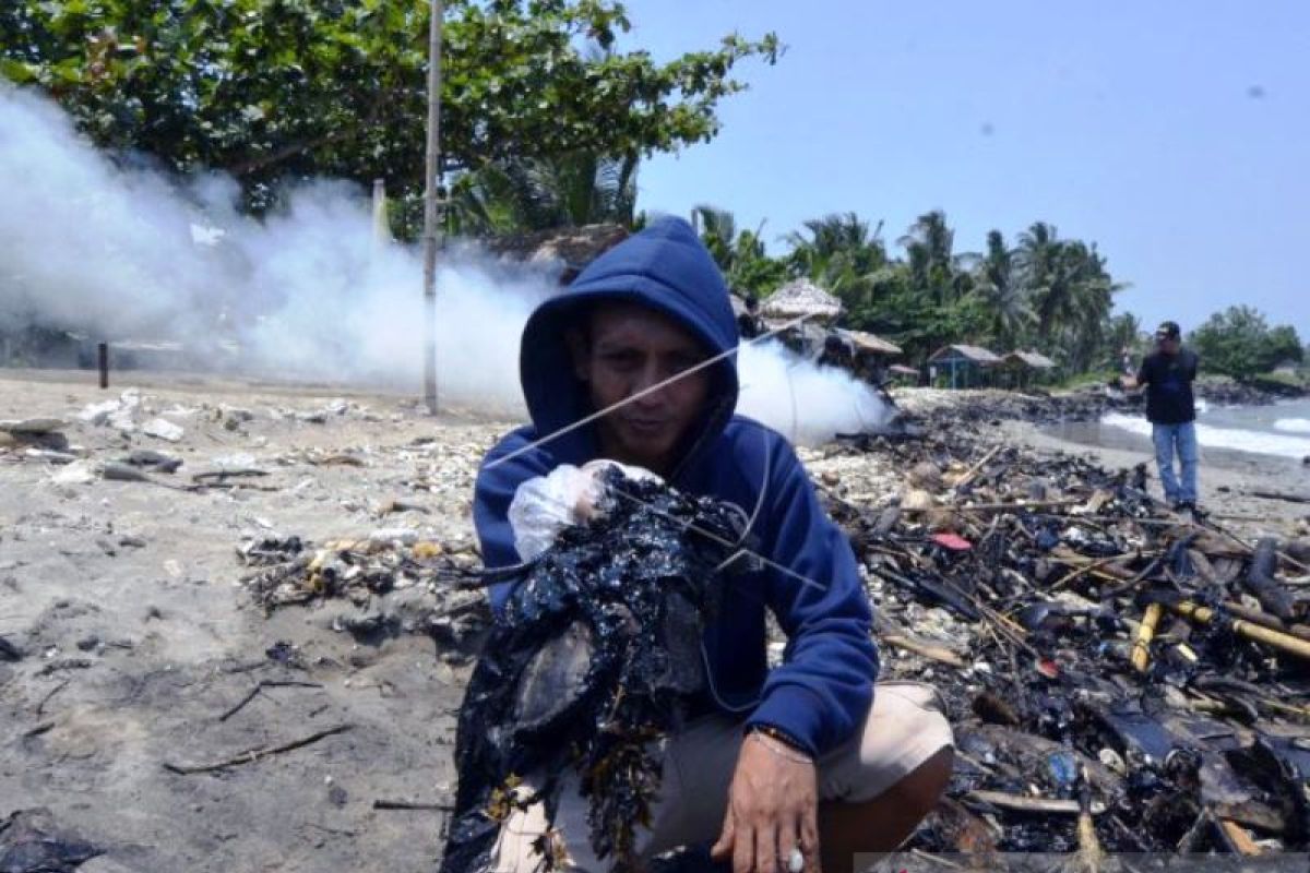 Limbah Minyak Cemari Laut Lampung - ANTARA News Papua