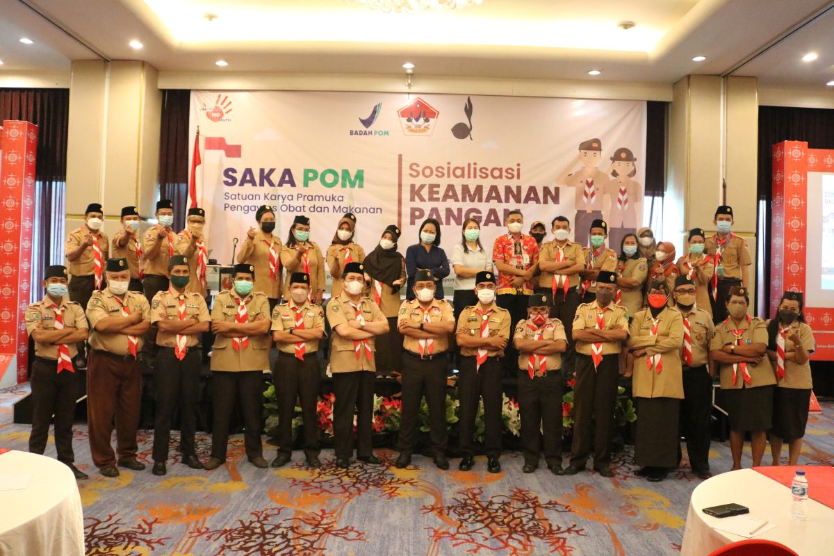 BPOM Maluku sosialisasi Saka POM, Pramuka diberdayakan - ANTARA News Ambon, Maluku