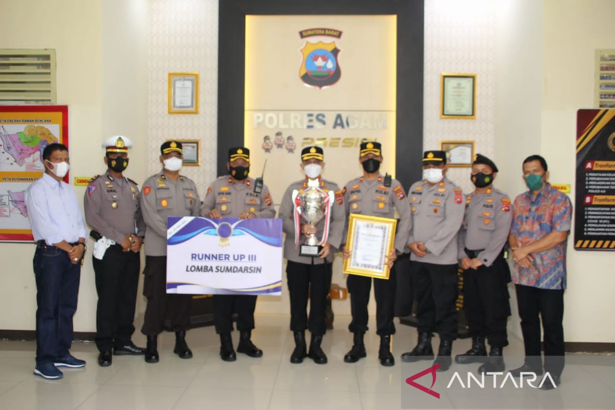 Polres Agam juara tiga lomba Sumdarsin 2022 - ANTARA Sumatera Barat