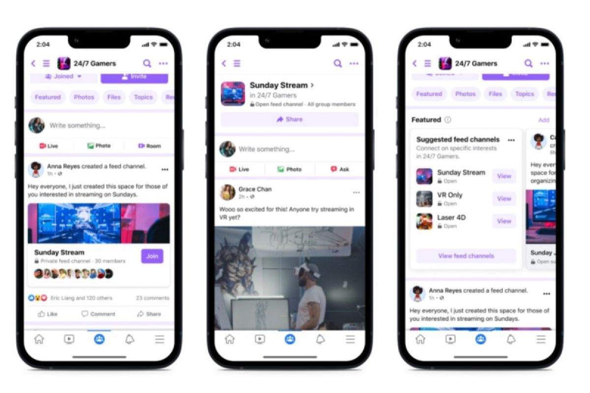 Fitur baru di Grup Facebook, bisa buat kanal obrolan baru - ANTARA News