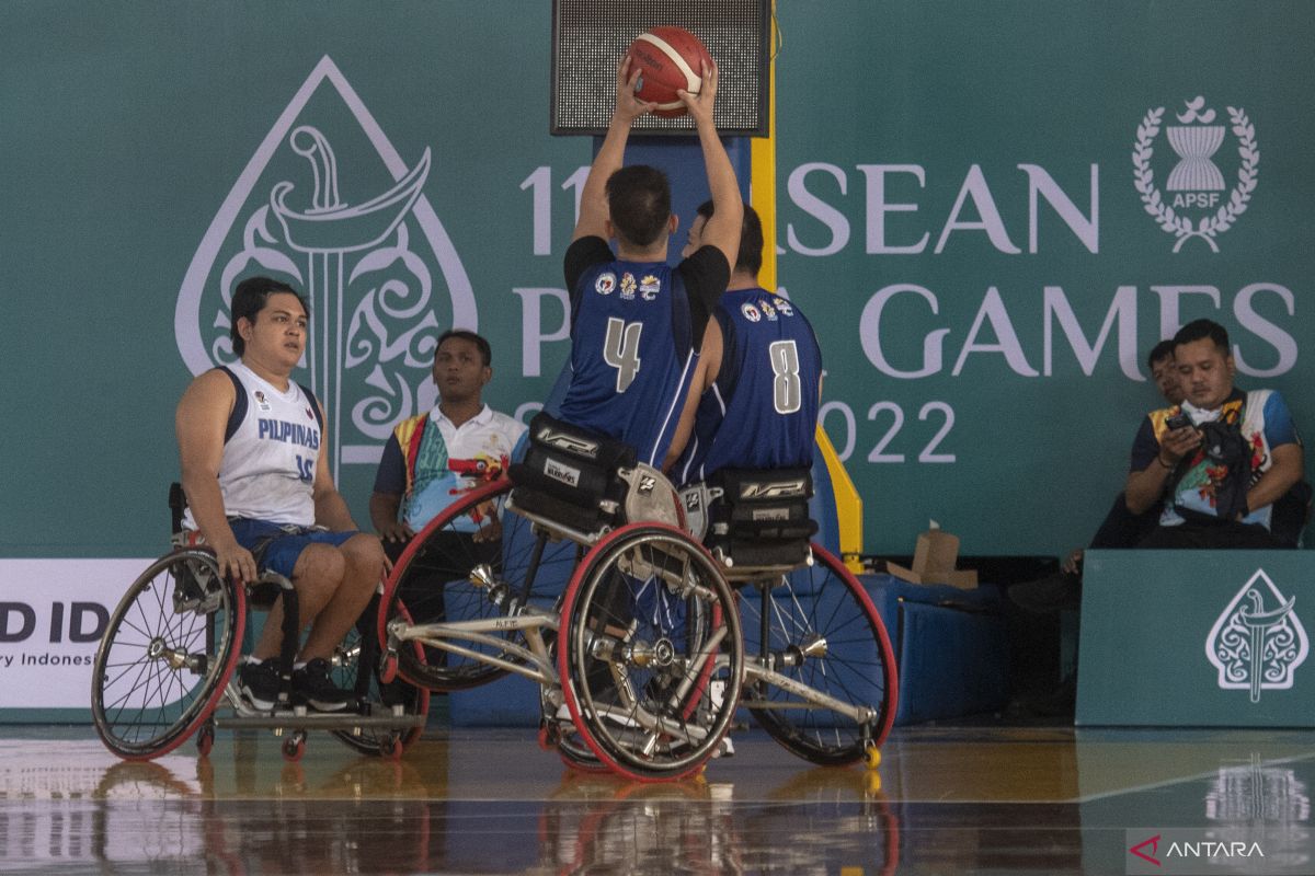 Jelang pertandingan basket kursi roda Asean Para Games - ANTARA News