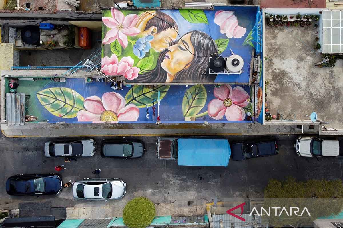 Mural-mural penghias atap Iztapalapa - ANTARA News