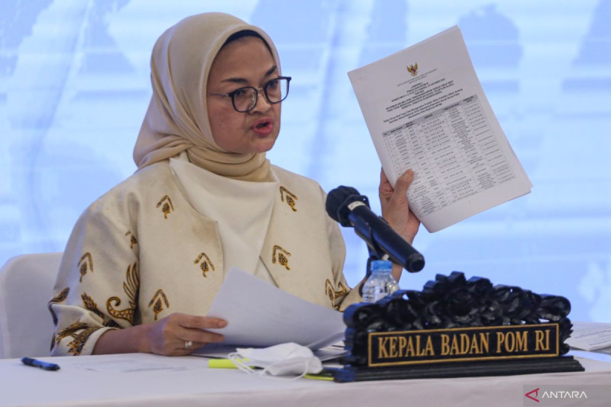 Konferensi pers BPOM terkait obat sirup - ANTARA News
