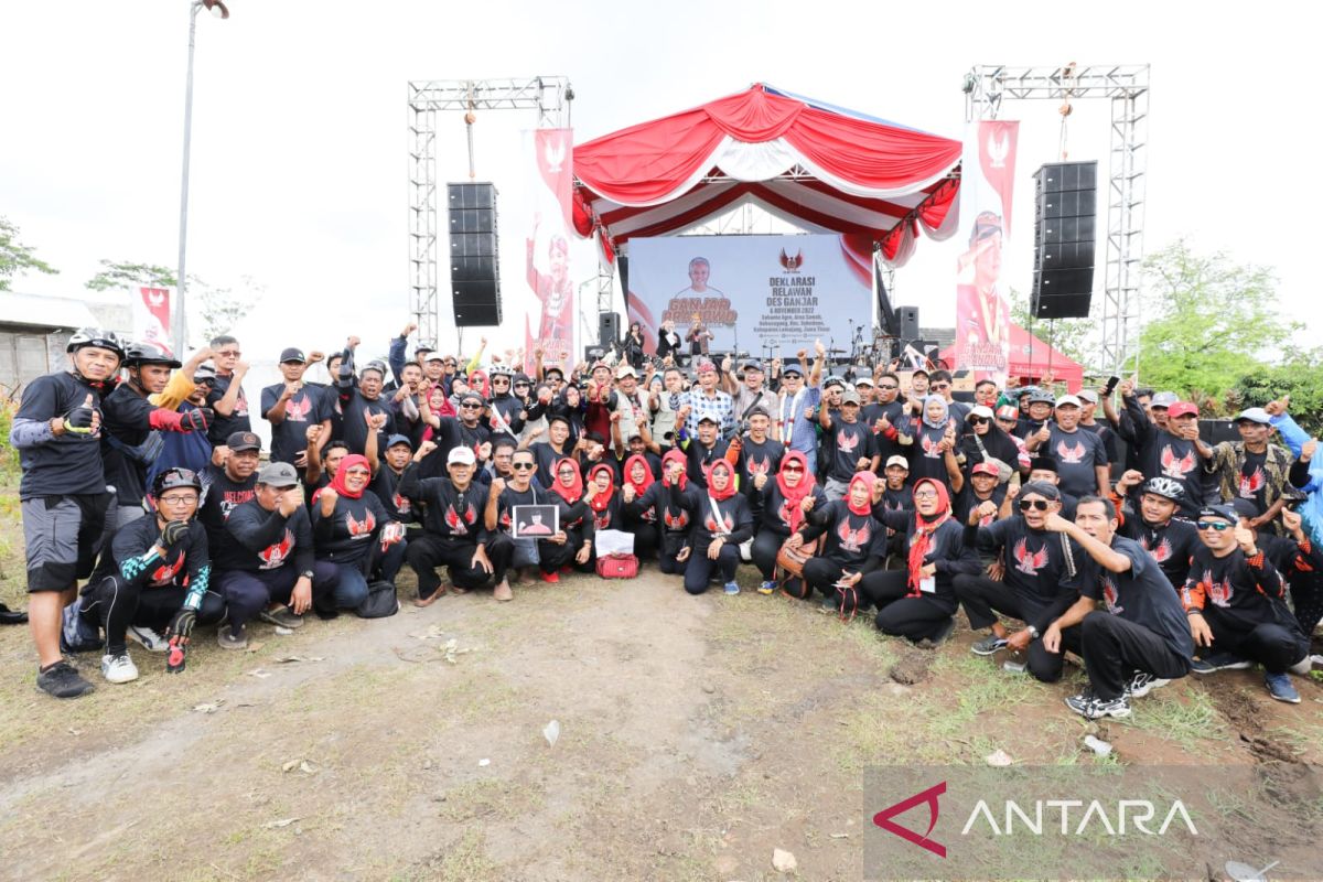 Relawan Desgan Lumajang dukung Ganjar maju Pilpres - ANTARA News Jawa Timur