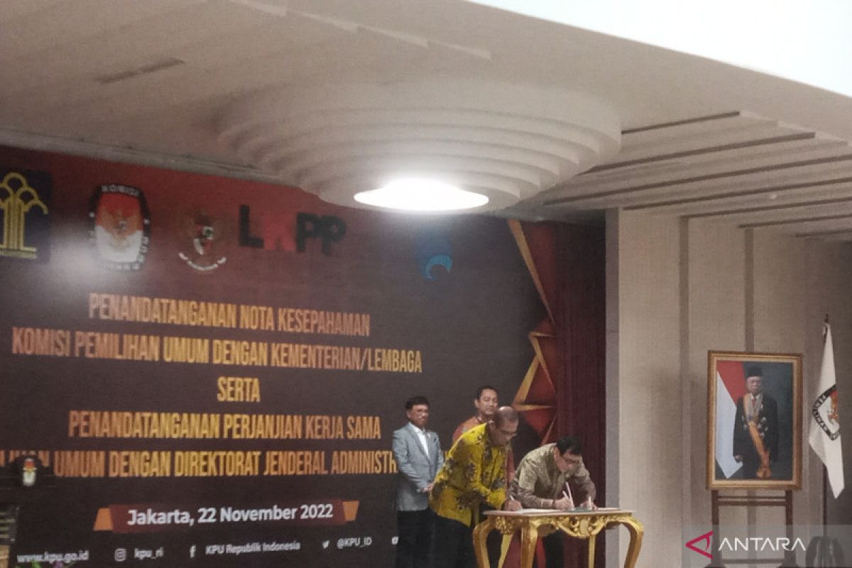 KPU dan Kemenkumham bersinergi jalankan tugas pada Pemilu 2024 - ANTARA News