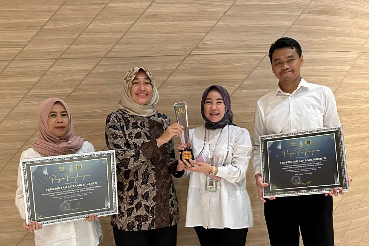 Pemkot Mojokerto raih tiga penghargaan KI Awards - ANTARA News Jawa Timur