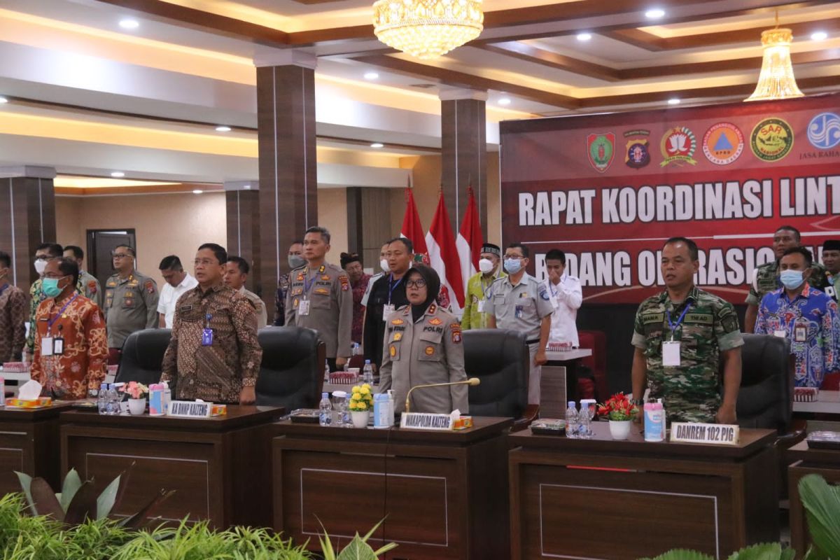 Wakapolda Kalteng Ikuti Rakor Lintas Sektoral Kesiapan Nataru Yang
