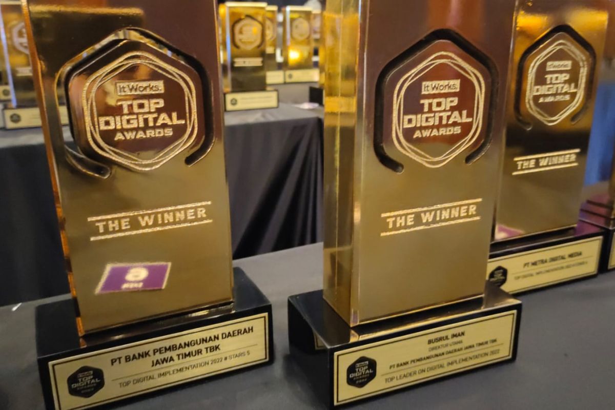 Bank Jatim raih "Top Digital Awards 2022" - ANTARA News Jawa Timur