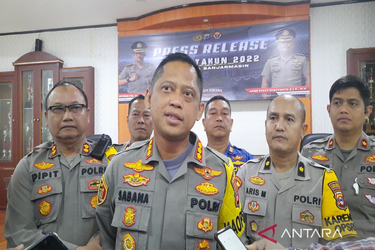 Polresta Banjarmasin jebloskan 793 tersangka sepanjang 2022 - ANTARA News Kalimantan Selatan