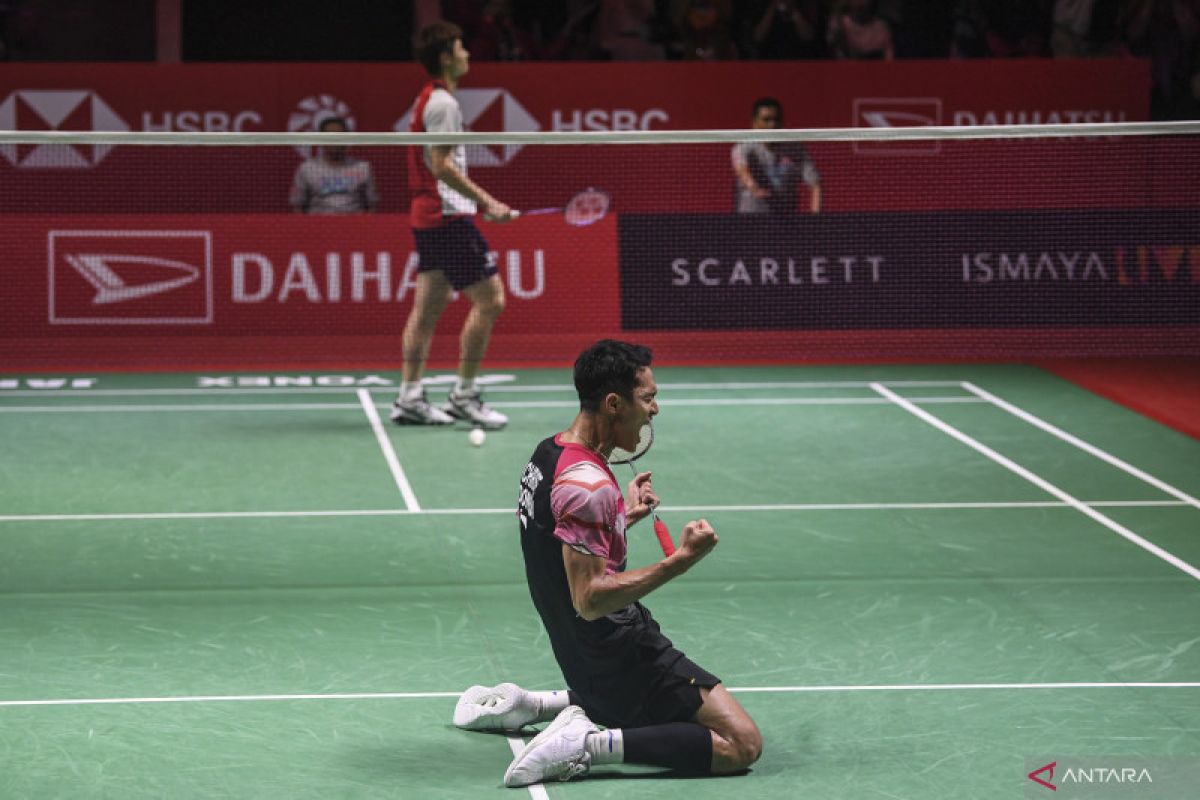 Jonatan Cristie melaju ke final Indonesia Masters 2023 - ANTARA News