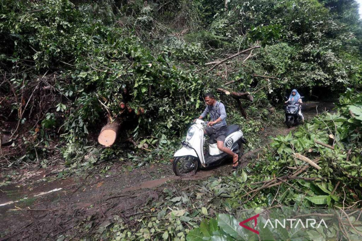 Tanah longsor menyebabkan jalan putus dan kerusakan di Sabang - ANTARA News