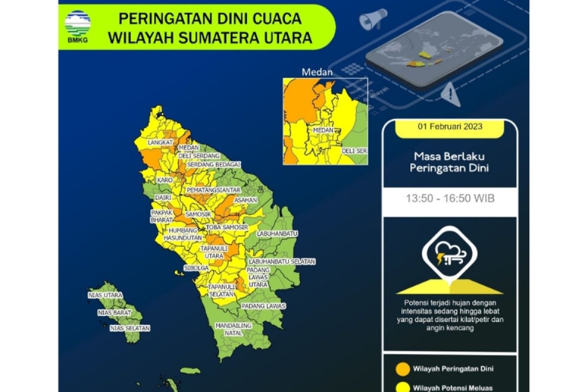 Bpbd Sumut Ingatkan Masyarakat Waspada Banjir Dampak Hujan Lebat