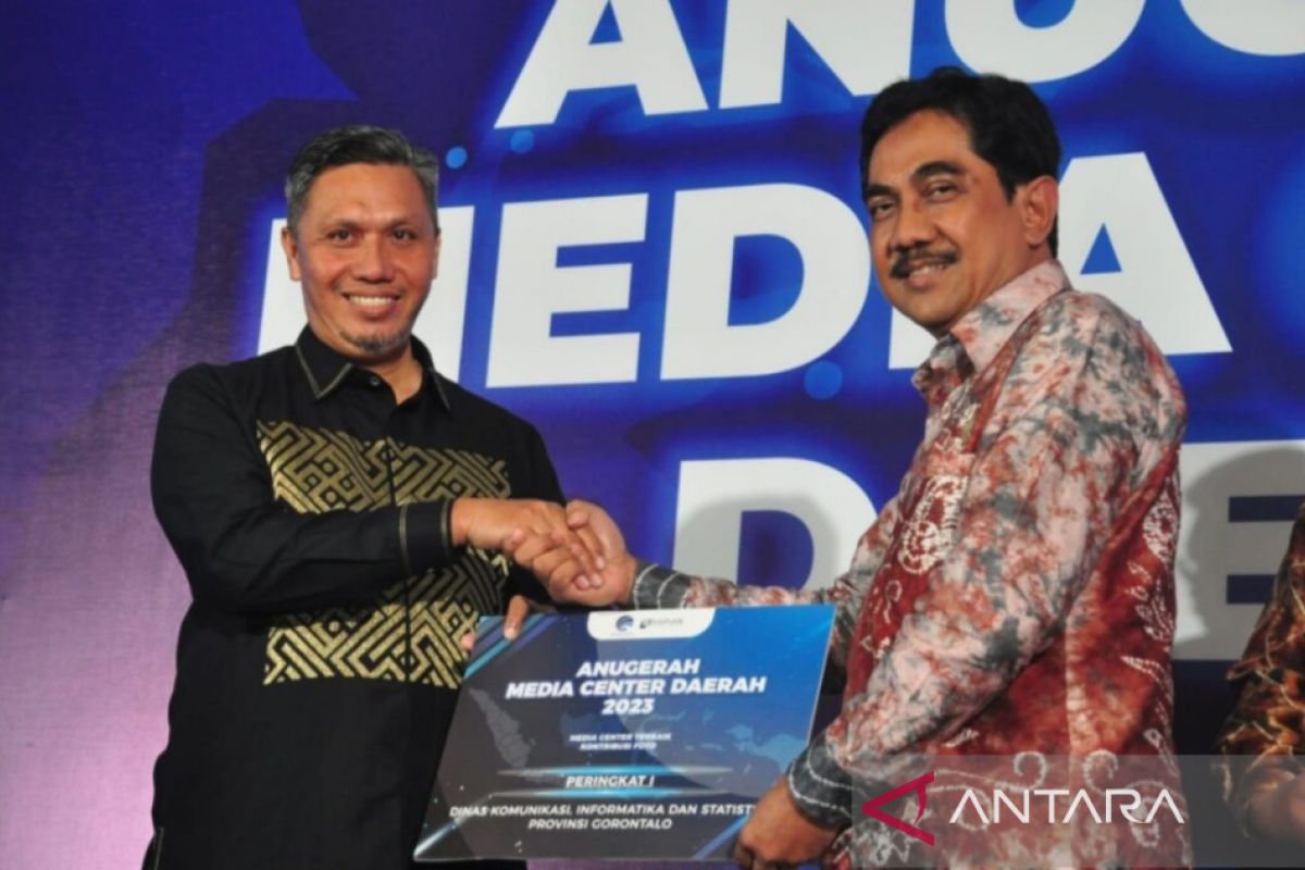 Media Center Gorontalo raih penghargaan dari Kementerian Kominfo - ANTARA News Gorontalo