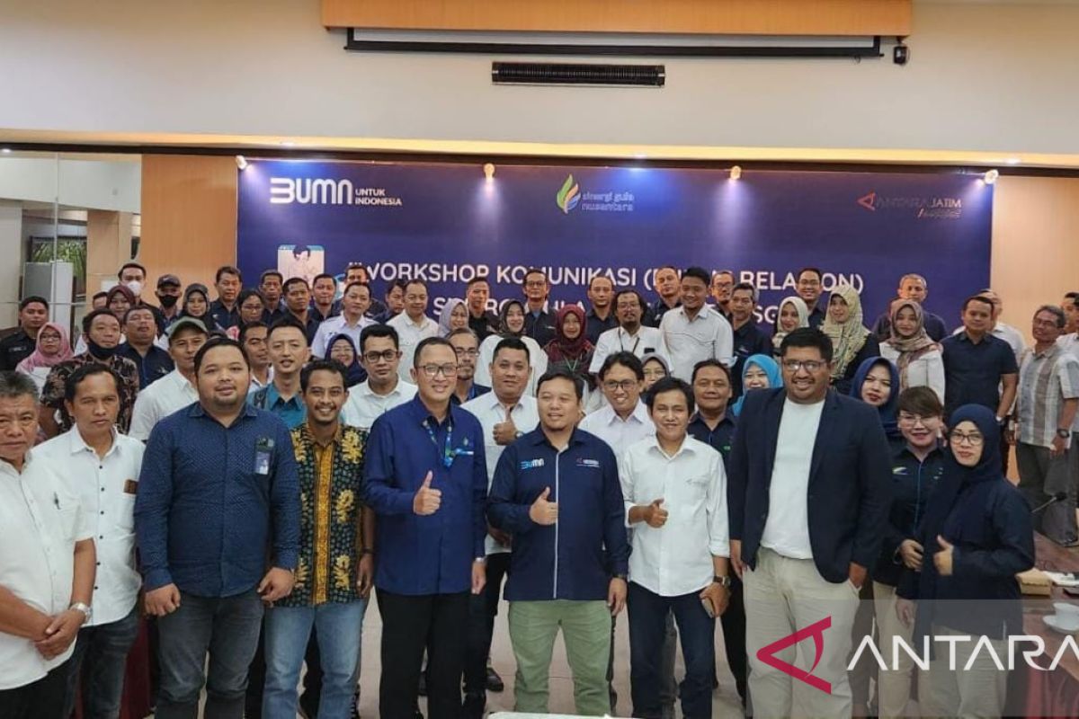 Peserta "workshop" PT SGN-ANTARA Jatim antusias ikuti pelatihan media ...