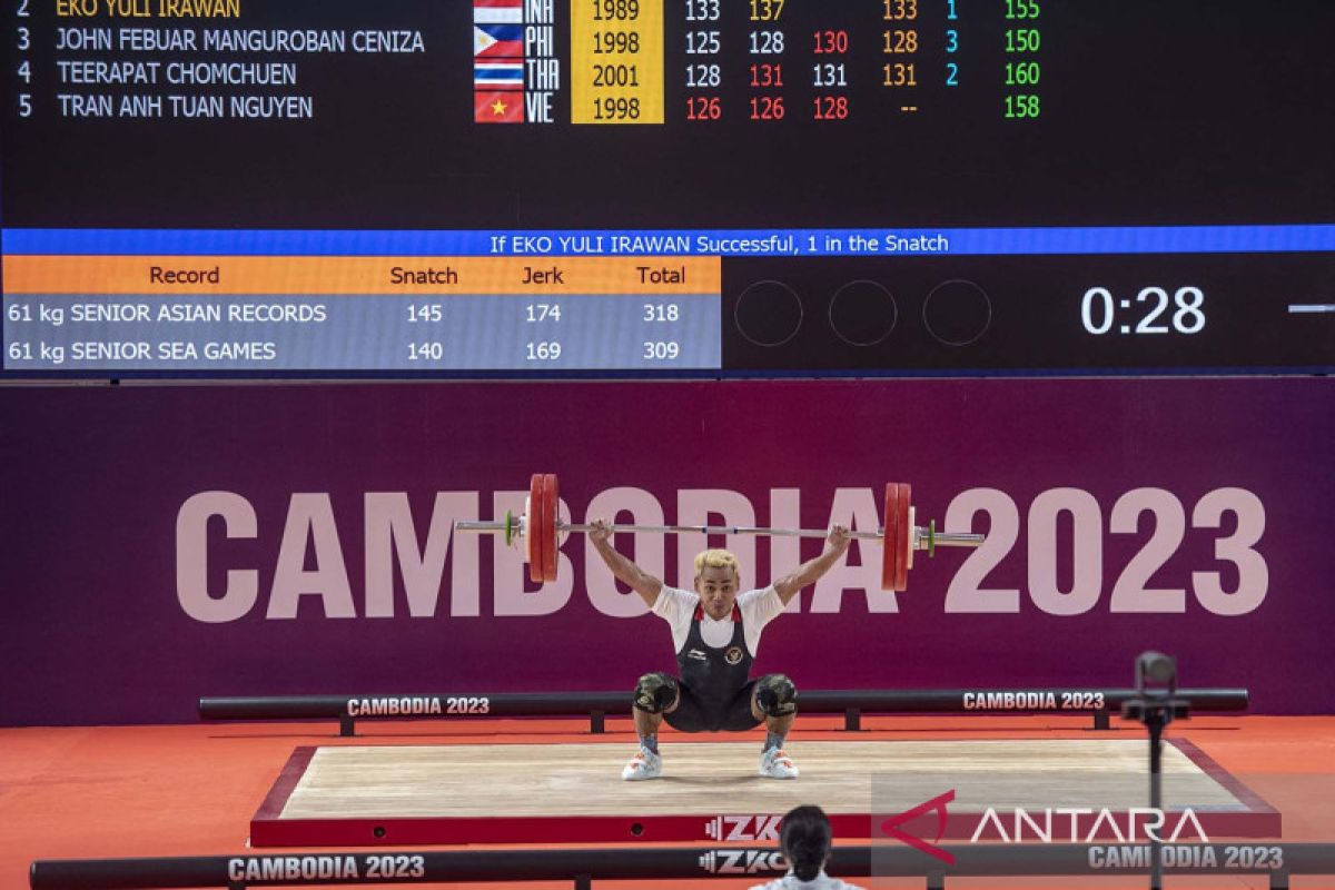 Eko Yuli Irawan rebut emas dan pecahkan rekor angkat besi SEA Games ...