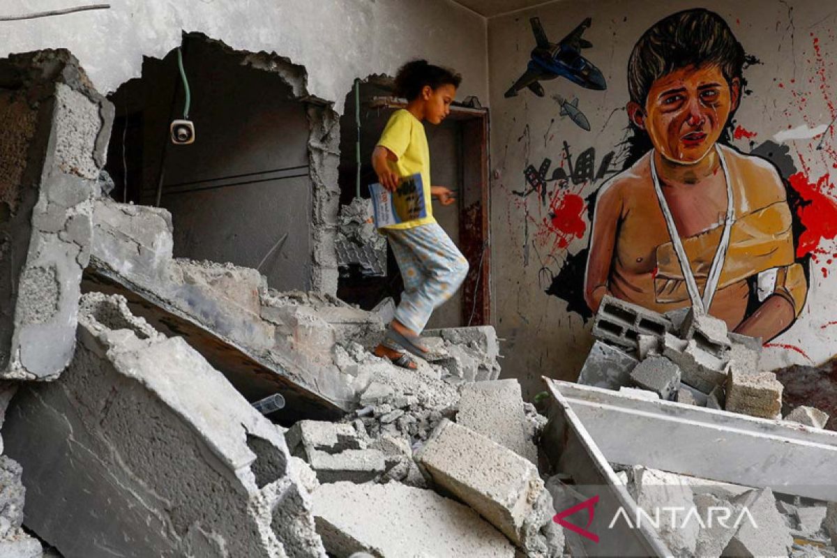 Seniman ungkapkan penderitaan Palestina lewat mural - ANTARA News