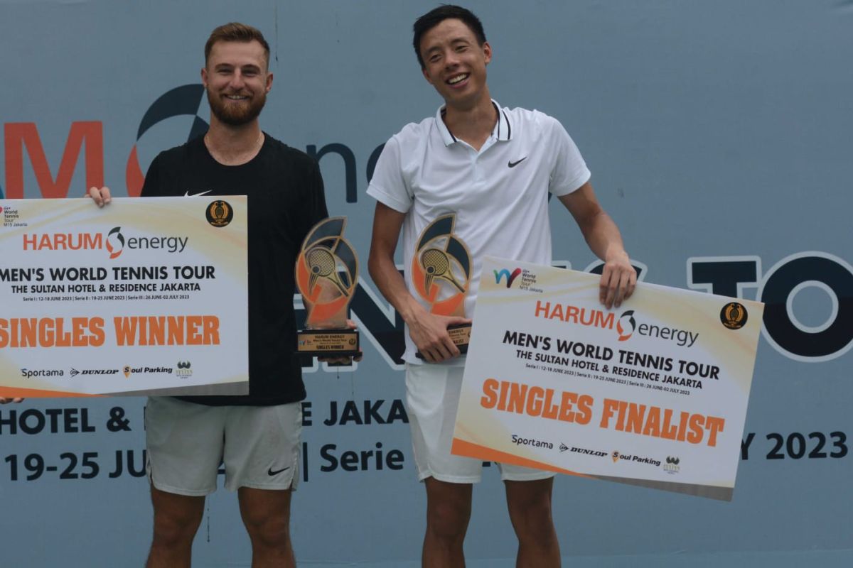 Justin Barki jadi runner up Harum Energy World Tennis Tour 2023 ...