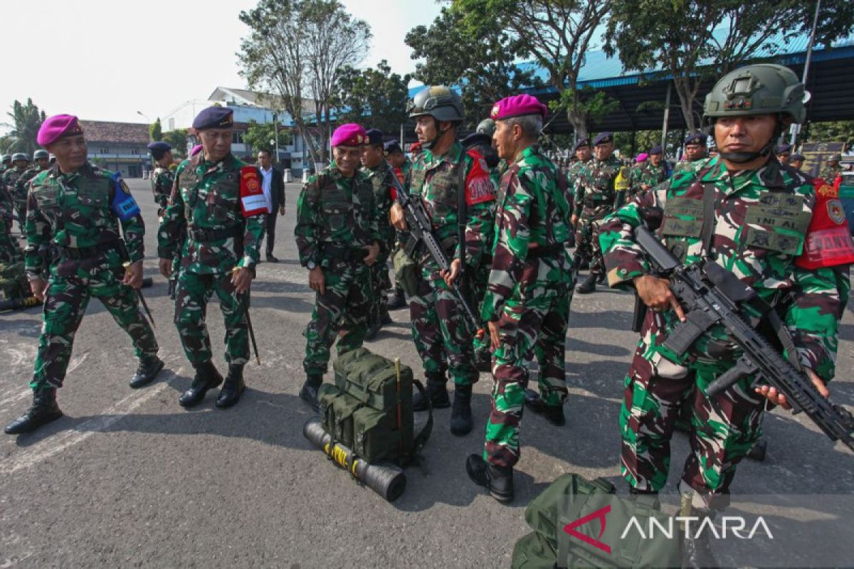 Apel gelar pasukan Latihan Armada Jaya XLI di Koarmada II - ANTARA News