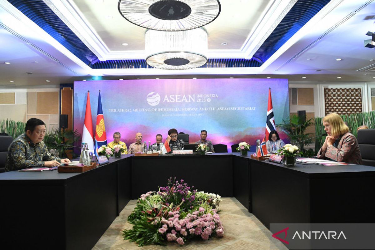 Pertemuan trilateral Indonesia - Norwegia - Sekretariat ASEAN - ANTARA News