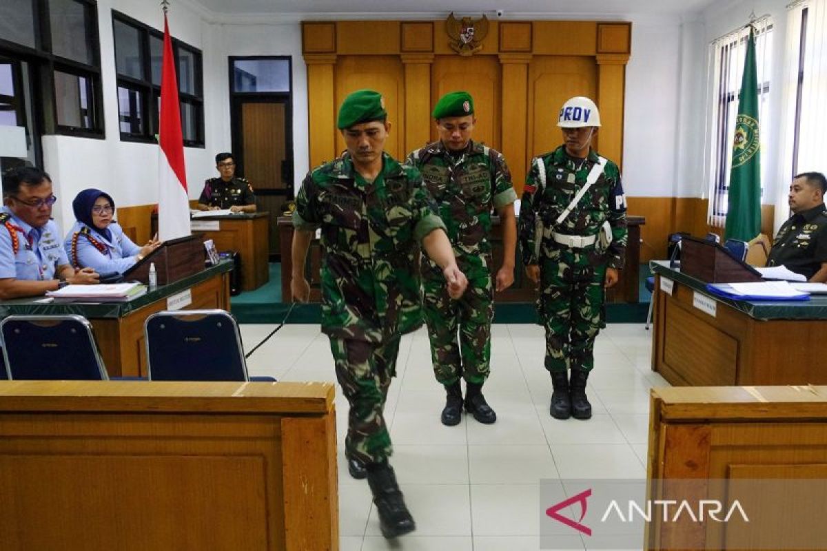 Sidang anggota TNI AD terlibat narkotika - ANTARA News