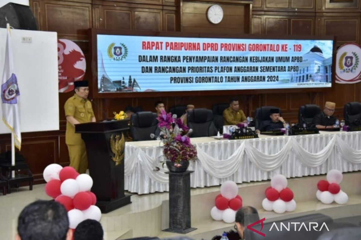 Pemprov Gorontalo memproyeksikan APBD 2024 naik 1,14 persen - ANTARA News Gorontalo