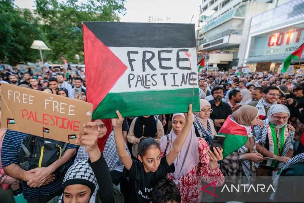 Aksi dukungan untuk Palestina dari berbagai negara - ANTARA News