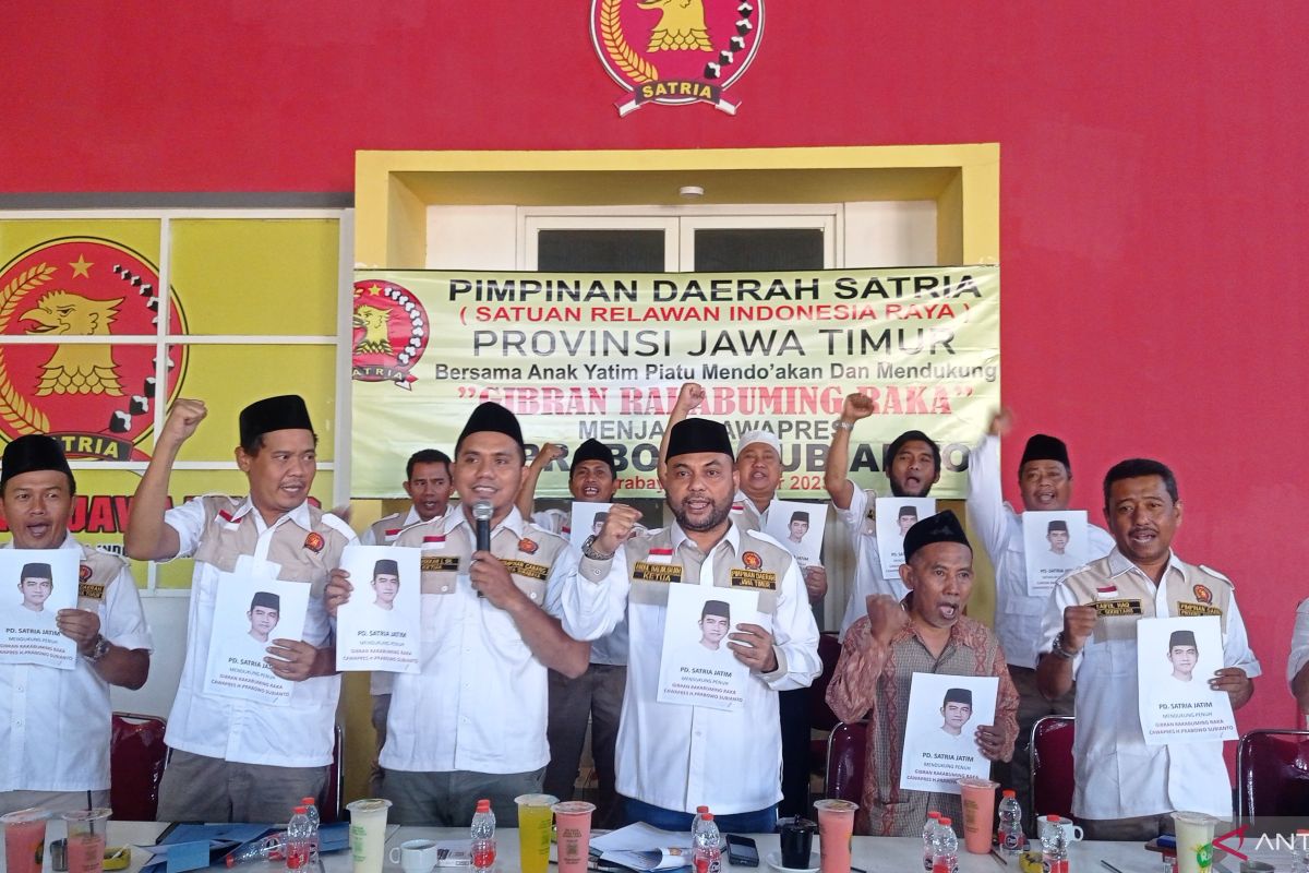 Satria Jatim deklarasi duet Prabowo-Gibran di Pilpres 2024 - ANTARA News Jawa Timur