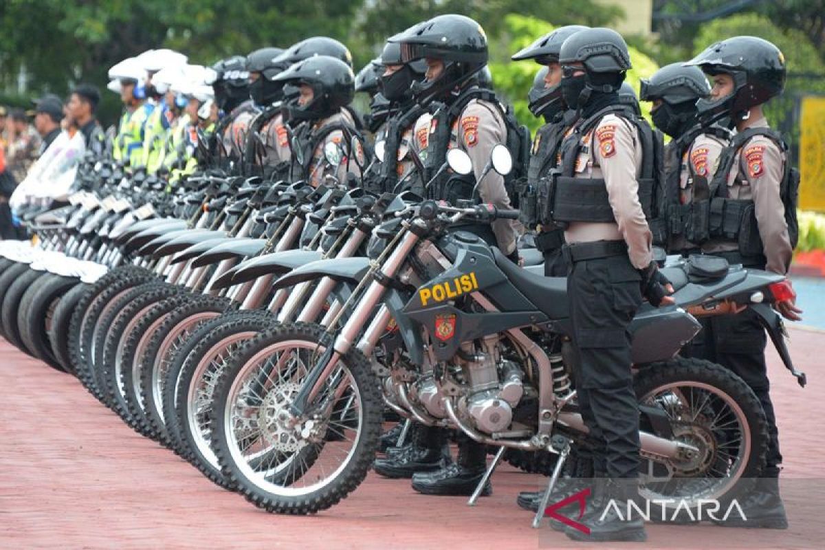 FOTO - Operasi Mantap Brata pengamanan Pemilu 2024 - ANTARA News Aceh